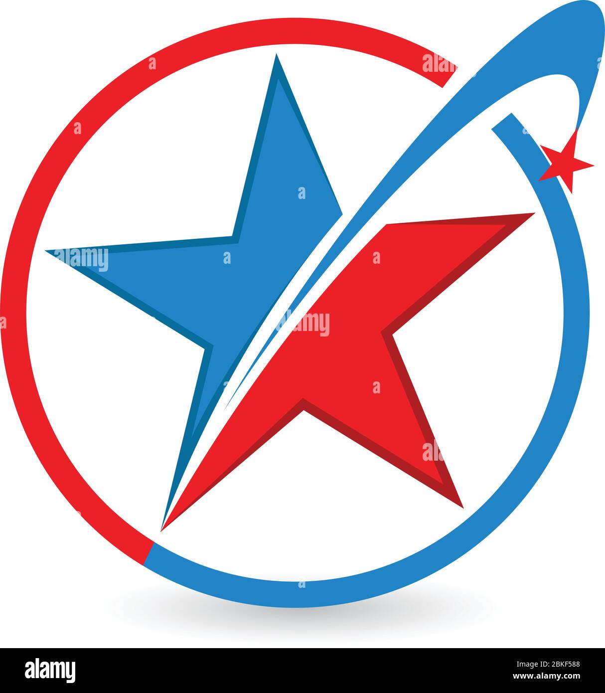 Illustration art of a star logo with isolated background Stock Vector ...