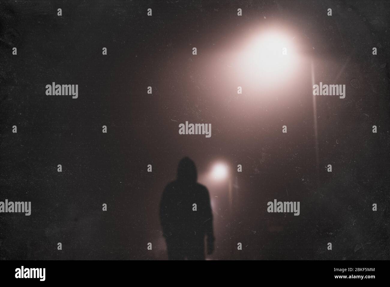 Scary man street lights hi-res stock photography and images - Alamy