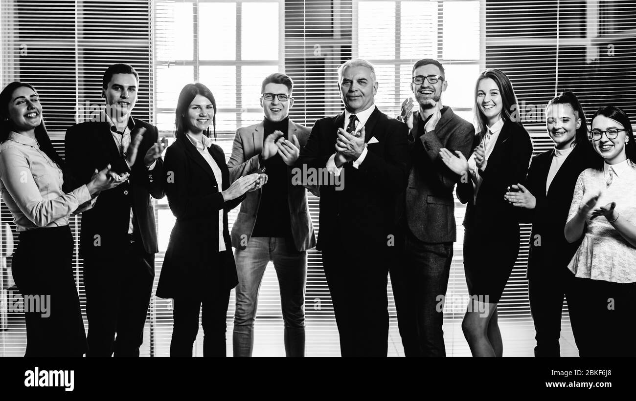 Success employees Black and White Stock Photos & Images - Alamy
