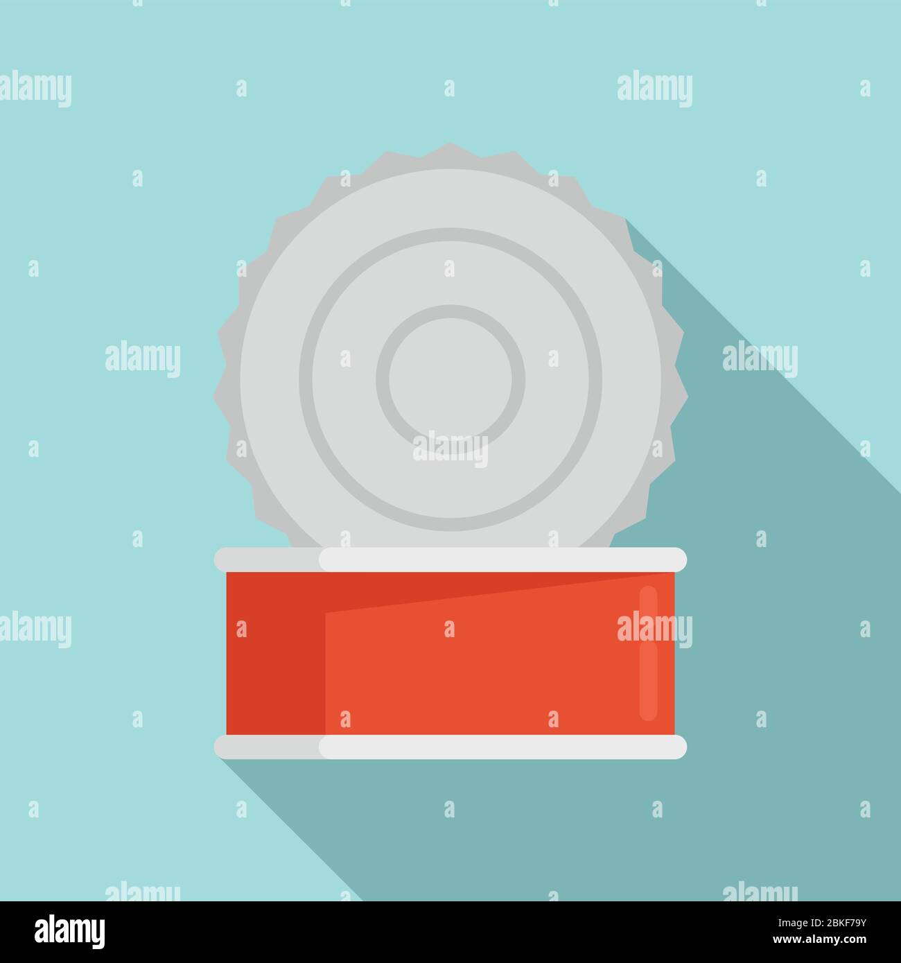 Open tin can icon. Flat illustration of open tin can vector icon for ... Open tin can icon. Flat illustration of open tin can vector icon for ...