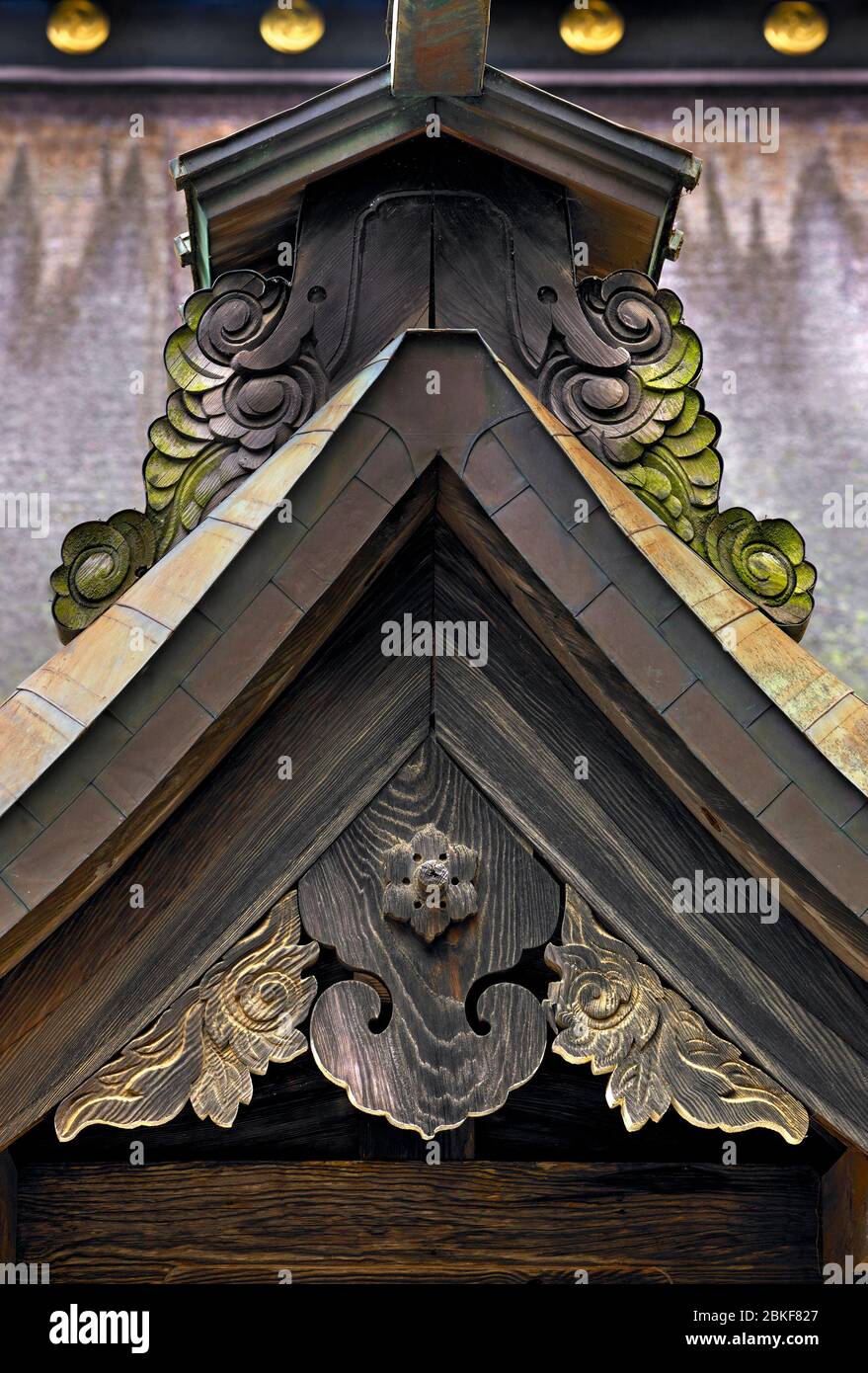 Shinto Shrine roof detail, Kashima Jingu, Kashima Jingu Main Shinto ...