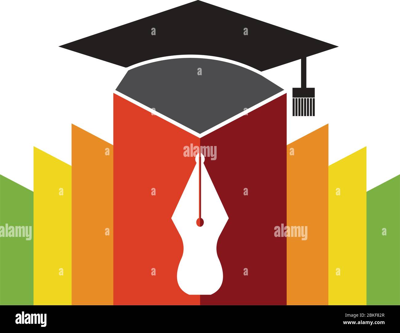 Illustration art of a education logo with isolated background Stock ...