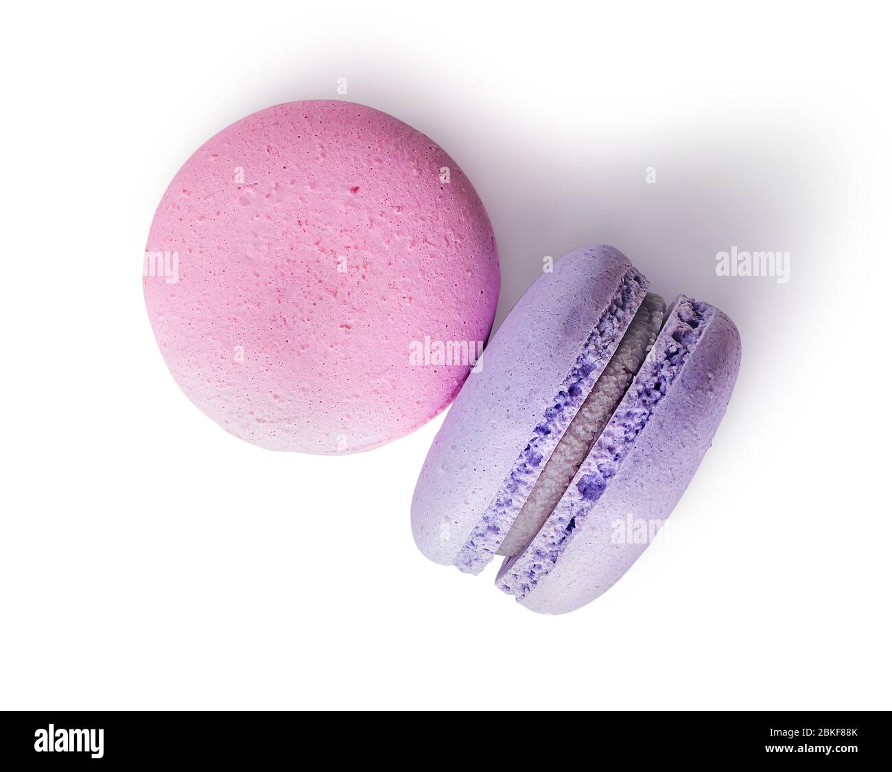 Macarons top view hi-res stock photography and images - Alamy