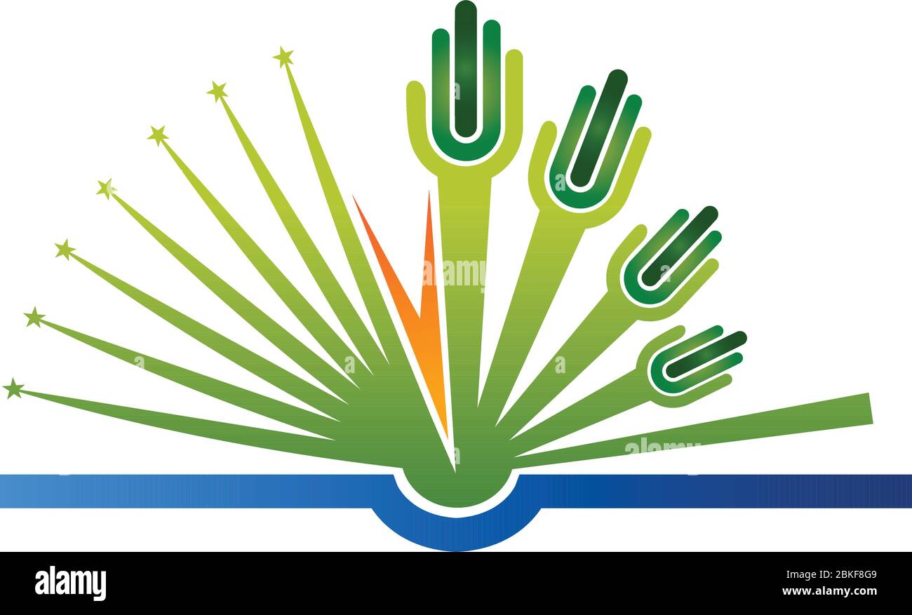 Hands and book logo hi-res stock photography and images - Alamy
