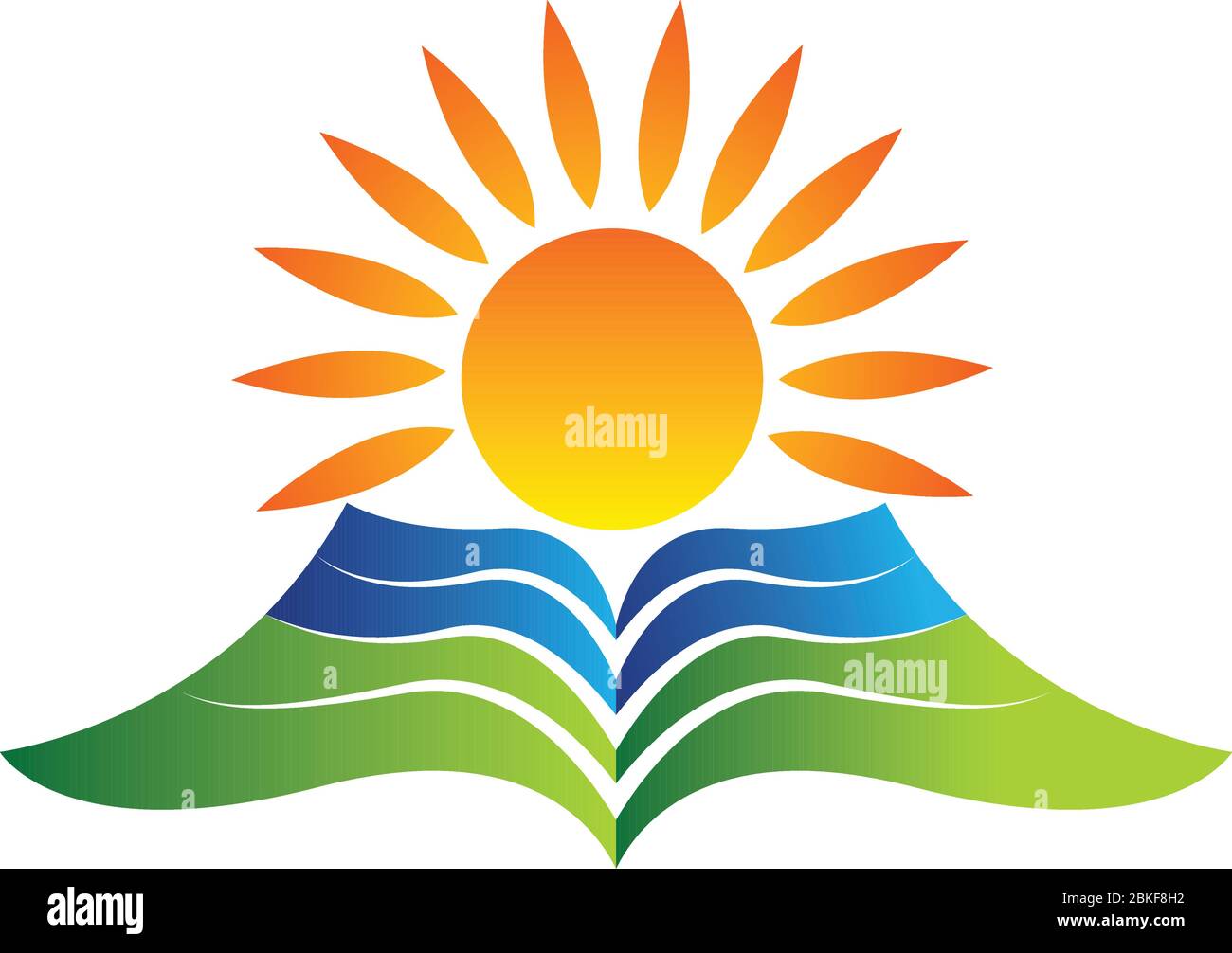 Illustration art of a bright education logo with isolated background ...