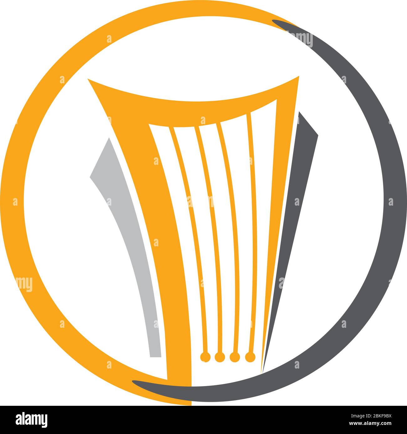 Illustration art of a building logo with isolated background Stock ...