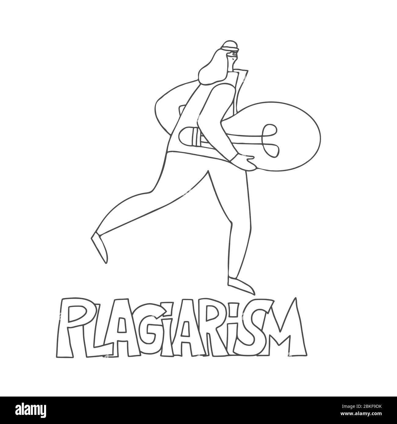 Plagiarism cartoon hi-res stock photography and images - Alamy
