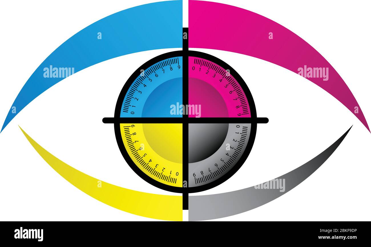 Eye colour logo hi-res stock photography and images - Alamy