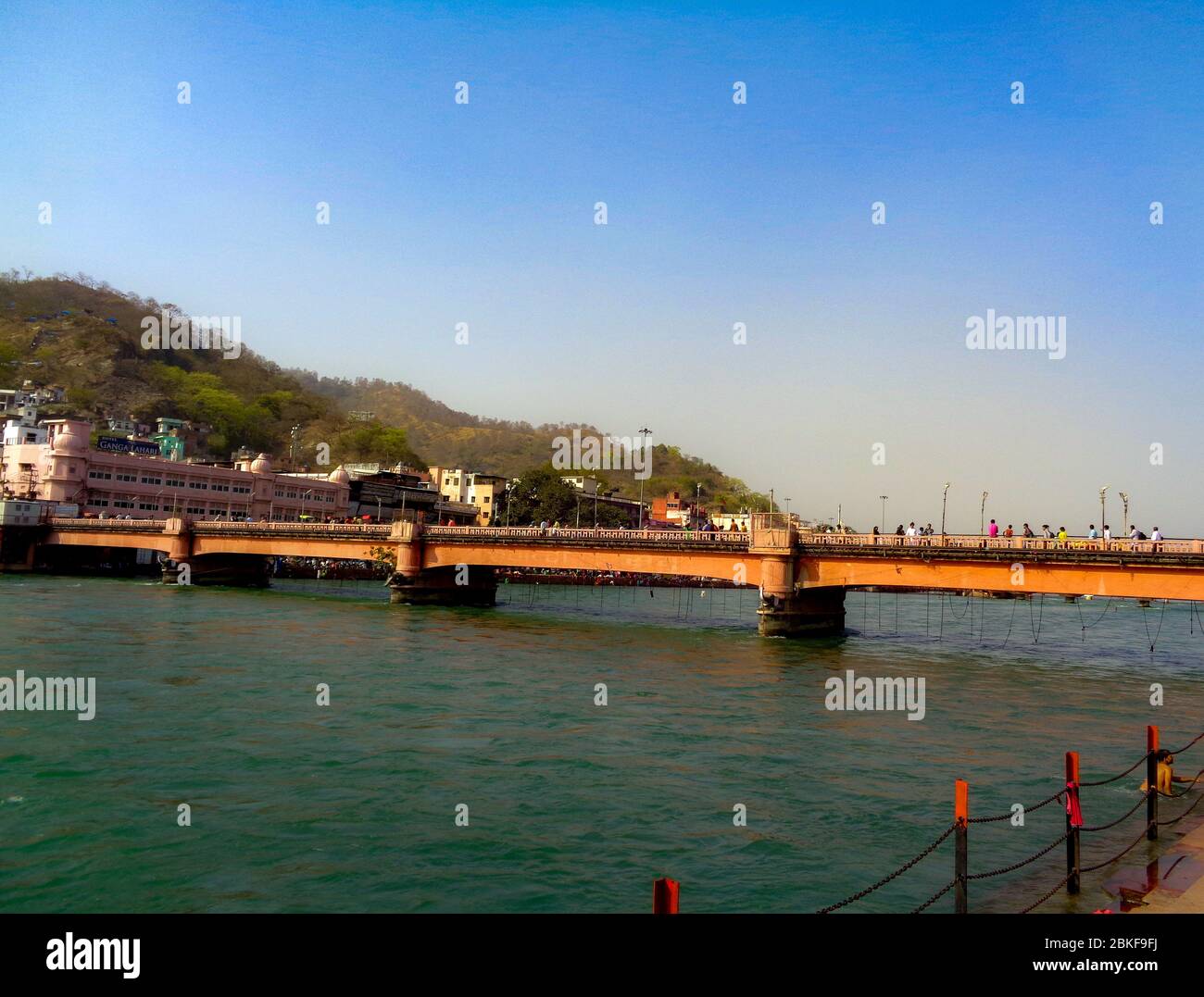 Har ki Paudi Haridwar Aerial view watch tower Stock Photo - Alamy