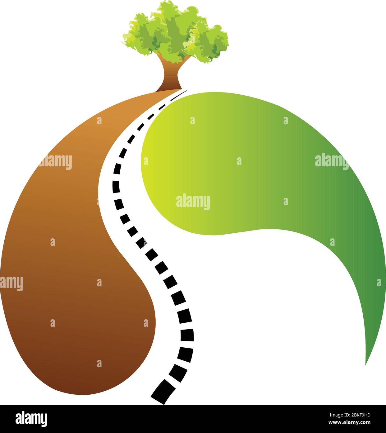 illustration art of way to success tree logo Stock Vector Image & Art ...