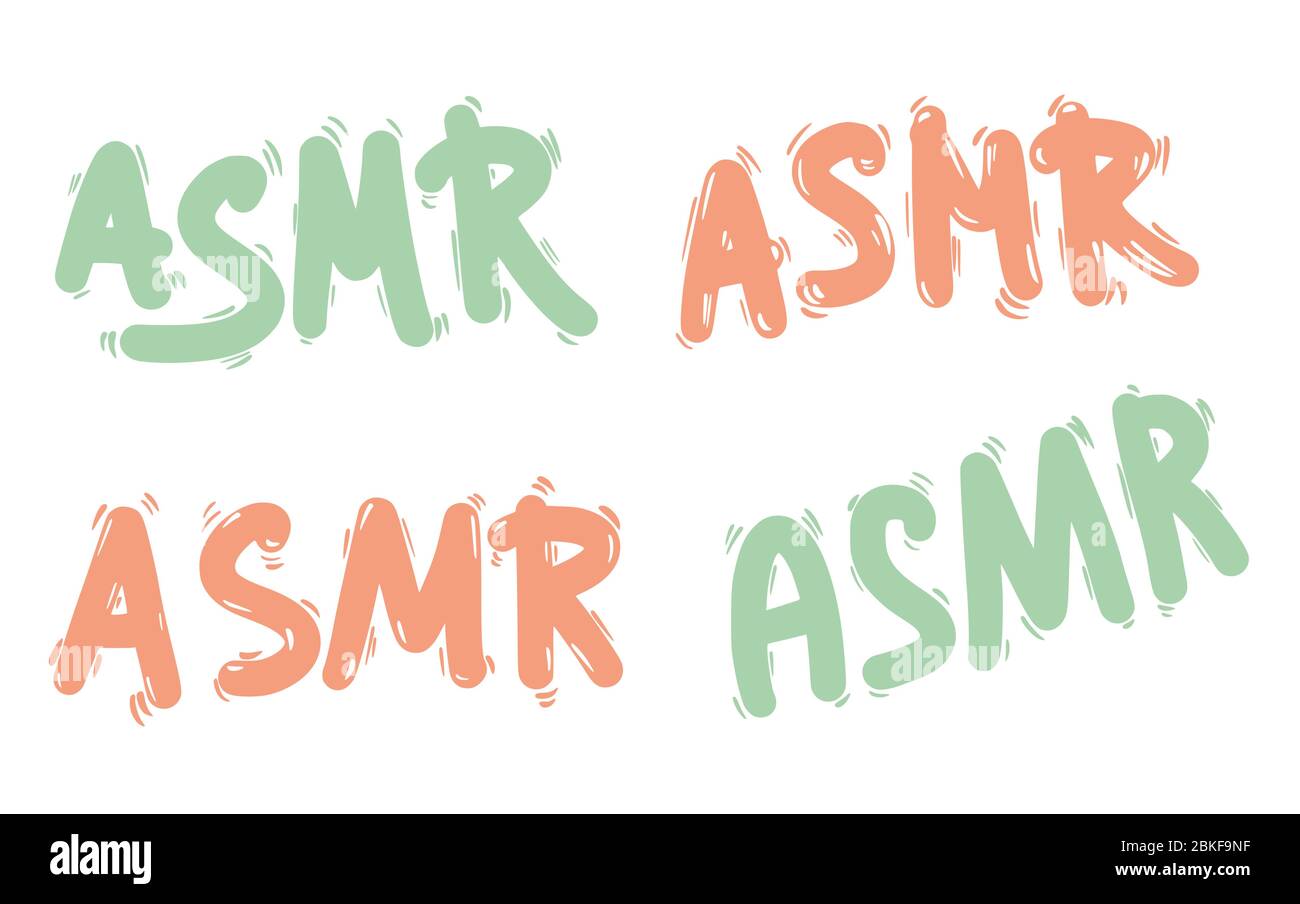 ASMR acronym phrases set. Autonomous Sensory Meridian Response text ...