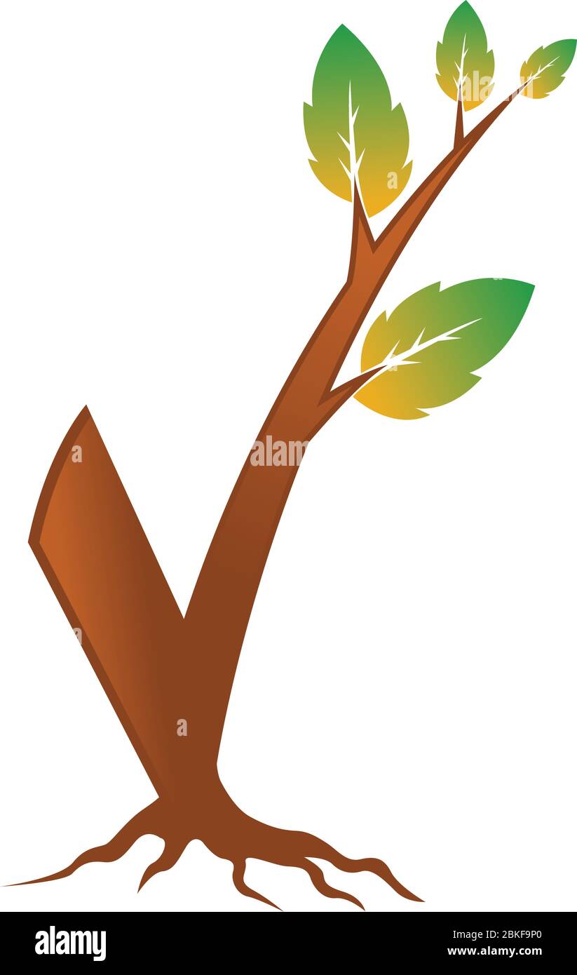 Illustration art of a success tree logo with isolated background Stock ...