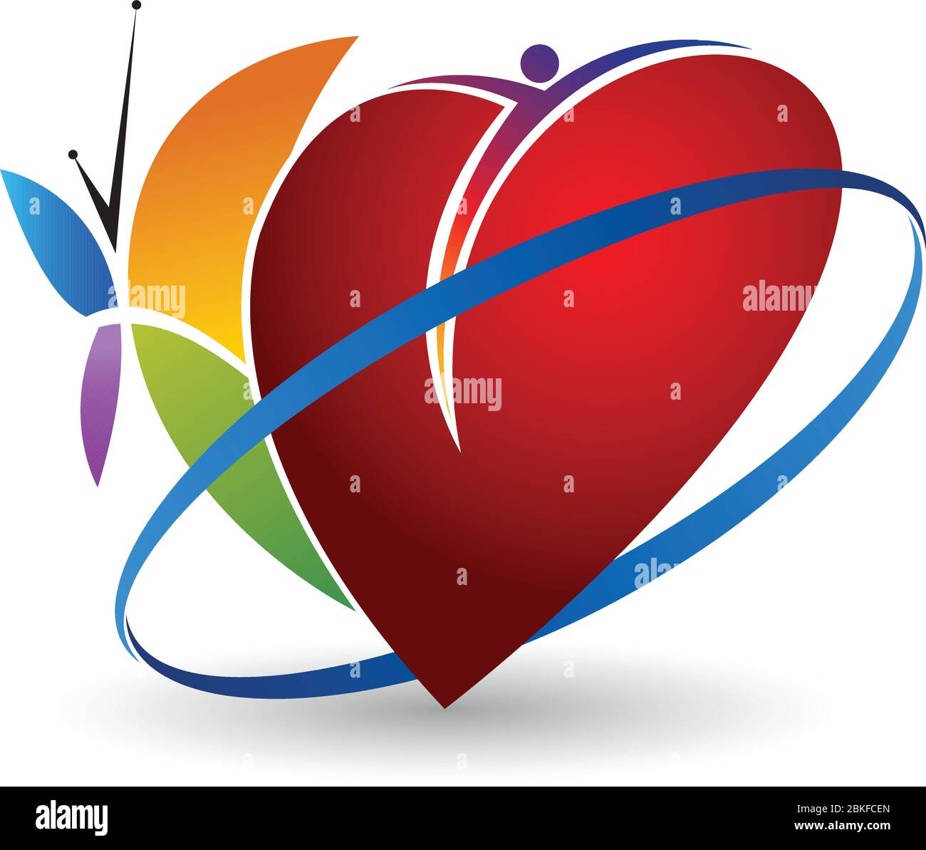 Illustration of an education apple logo with isolated background Stock ...