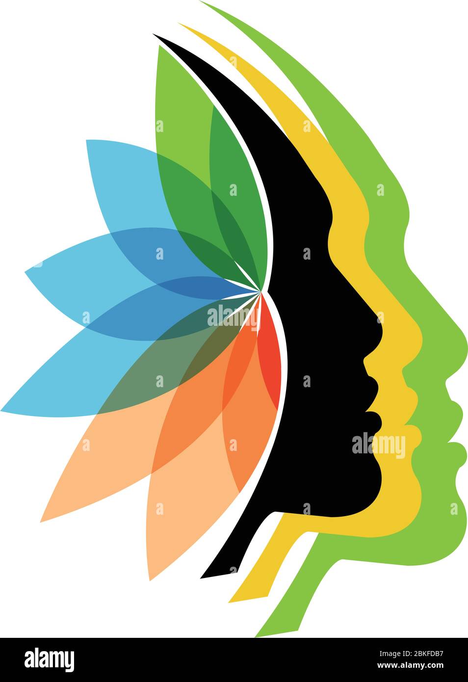 faces flower logo Stock Vector Image & Art - Alamy