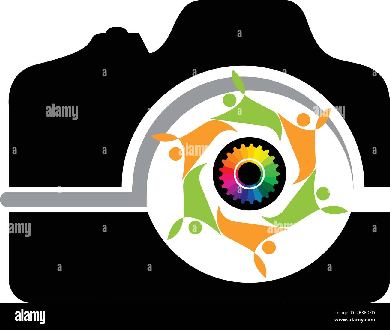 Illustration art of a camera logo with isolated background Stock Vector ...