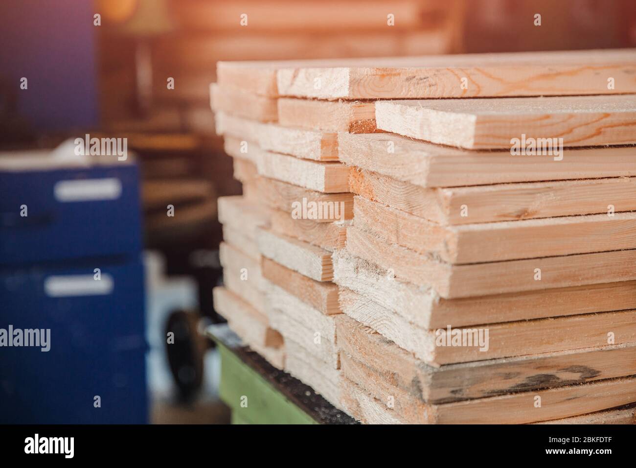 Woodworking, sawmill workshop for production and processing of wood ...