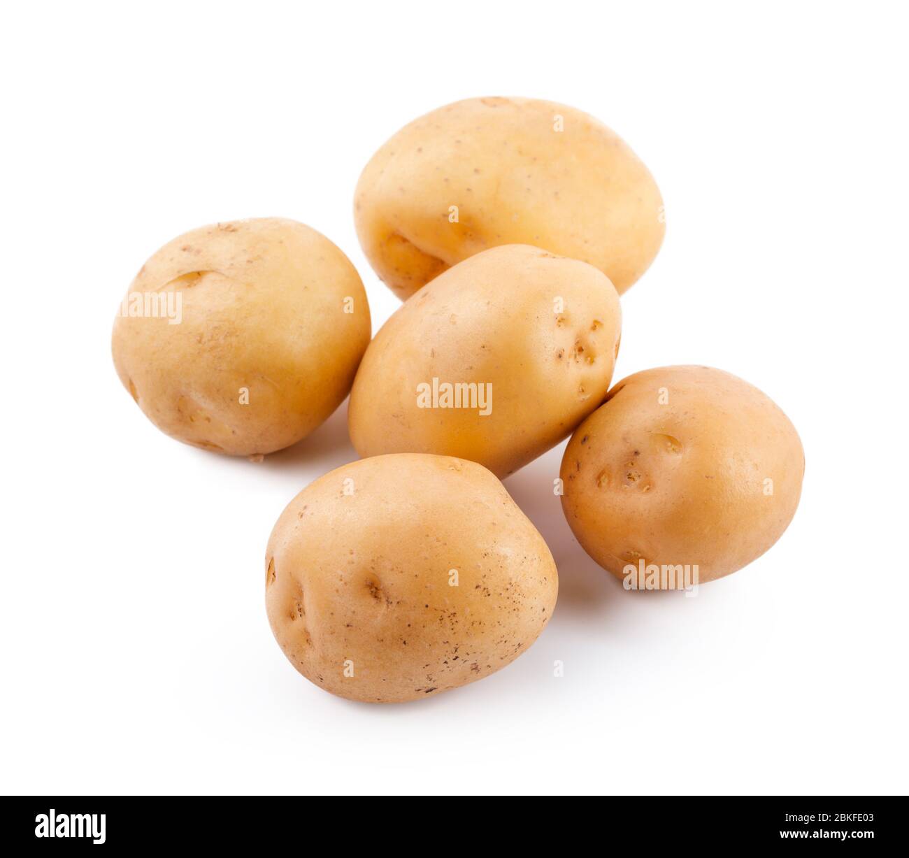 raw yellow potato isolated on white background Stock Photo - Alamy