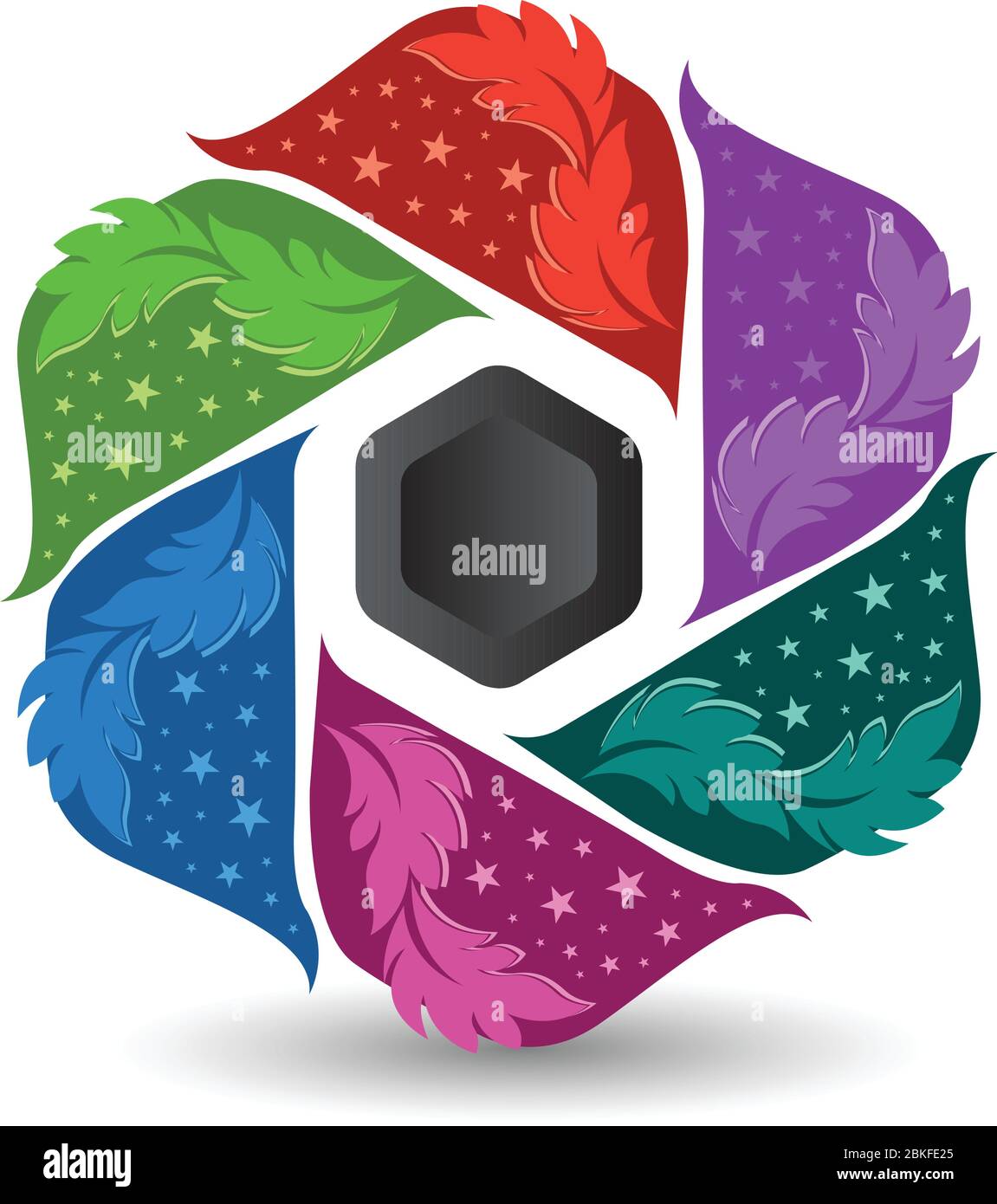 flower polygon logo Stock Vector Image & Art - Alamy