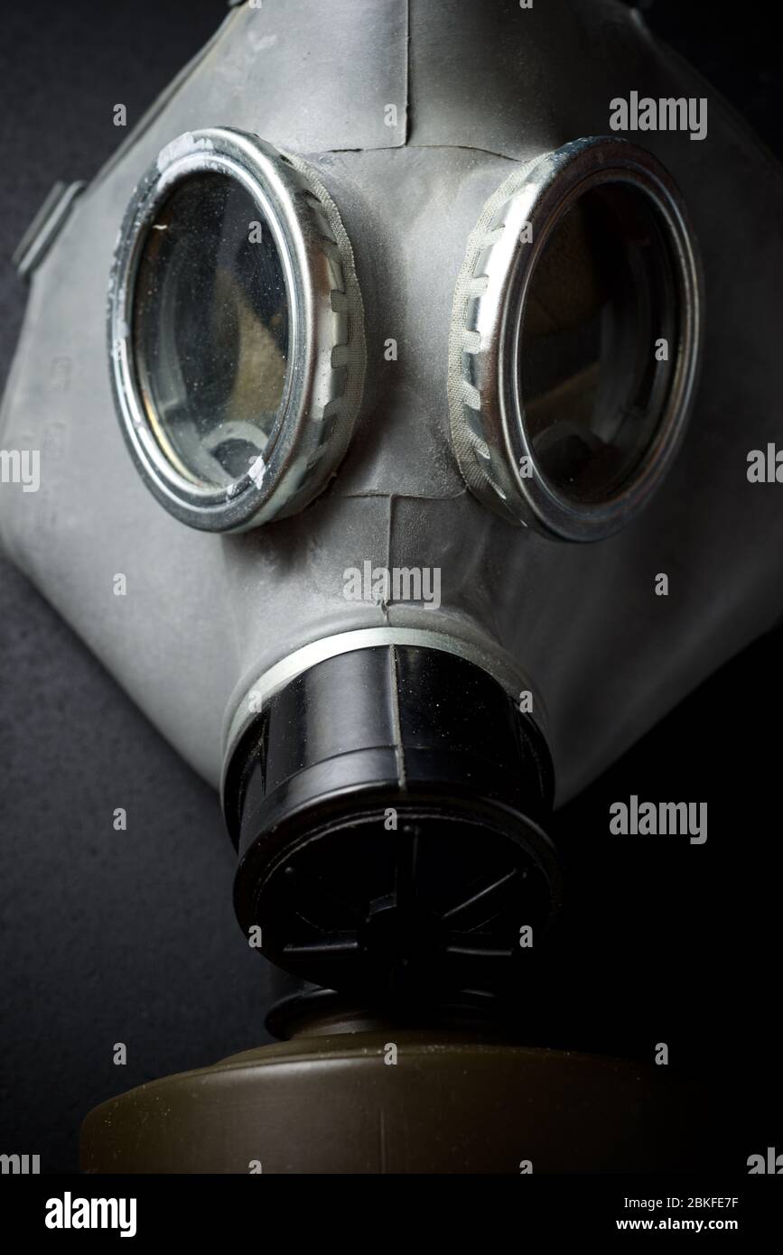 Retro gas mask close up Stock Photo - Alamy