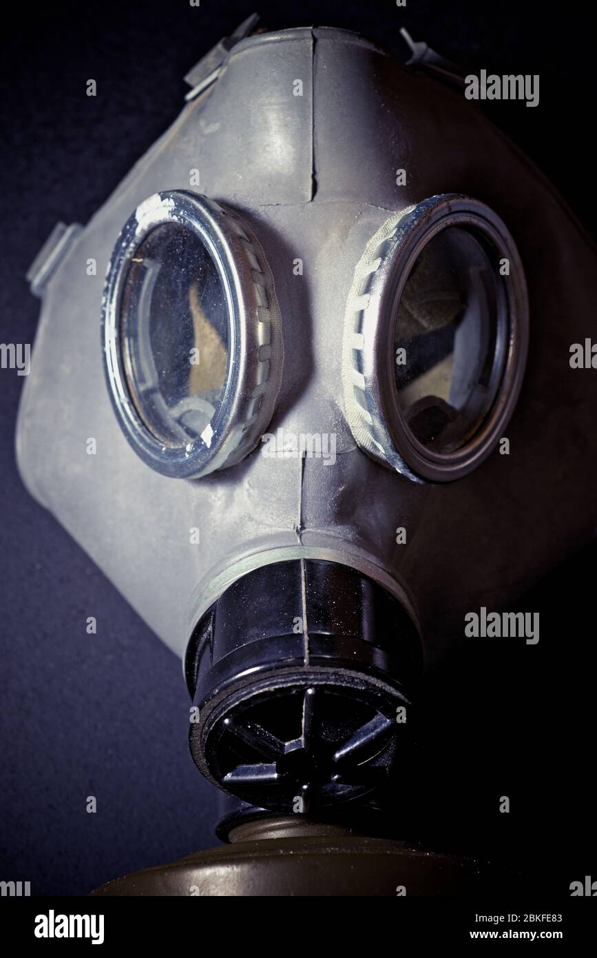 Retro gas mask close up Stock Photo - Alamy
