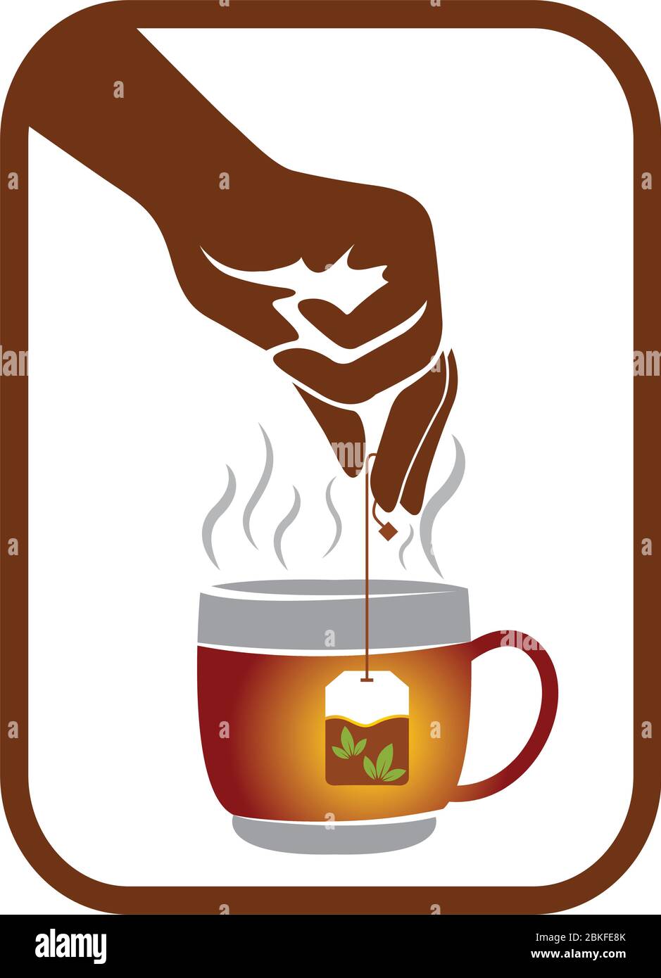 Cup tea bag brew Stock Vector Images - Alamy