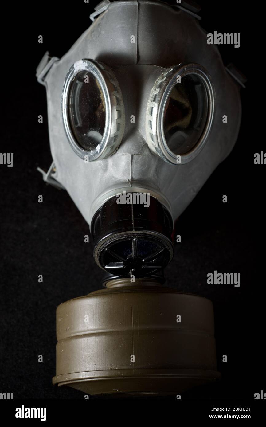 Retro gas mask close up Stock Photo - Alamy