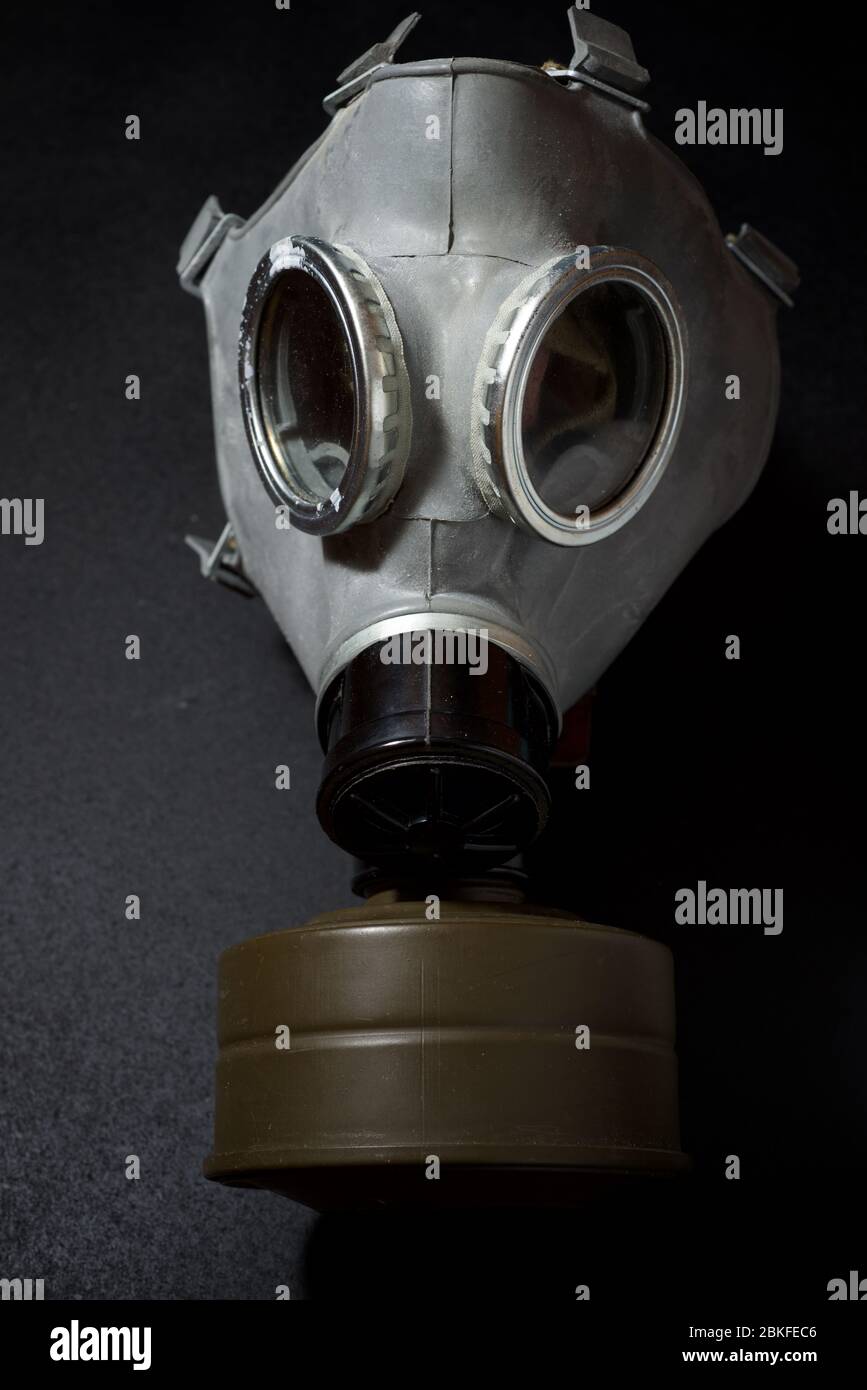 Retro gas mask close up Stock Photo - Alamy