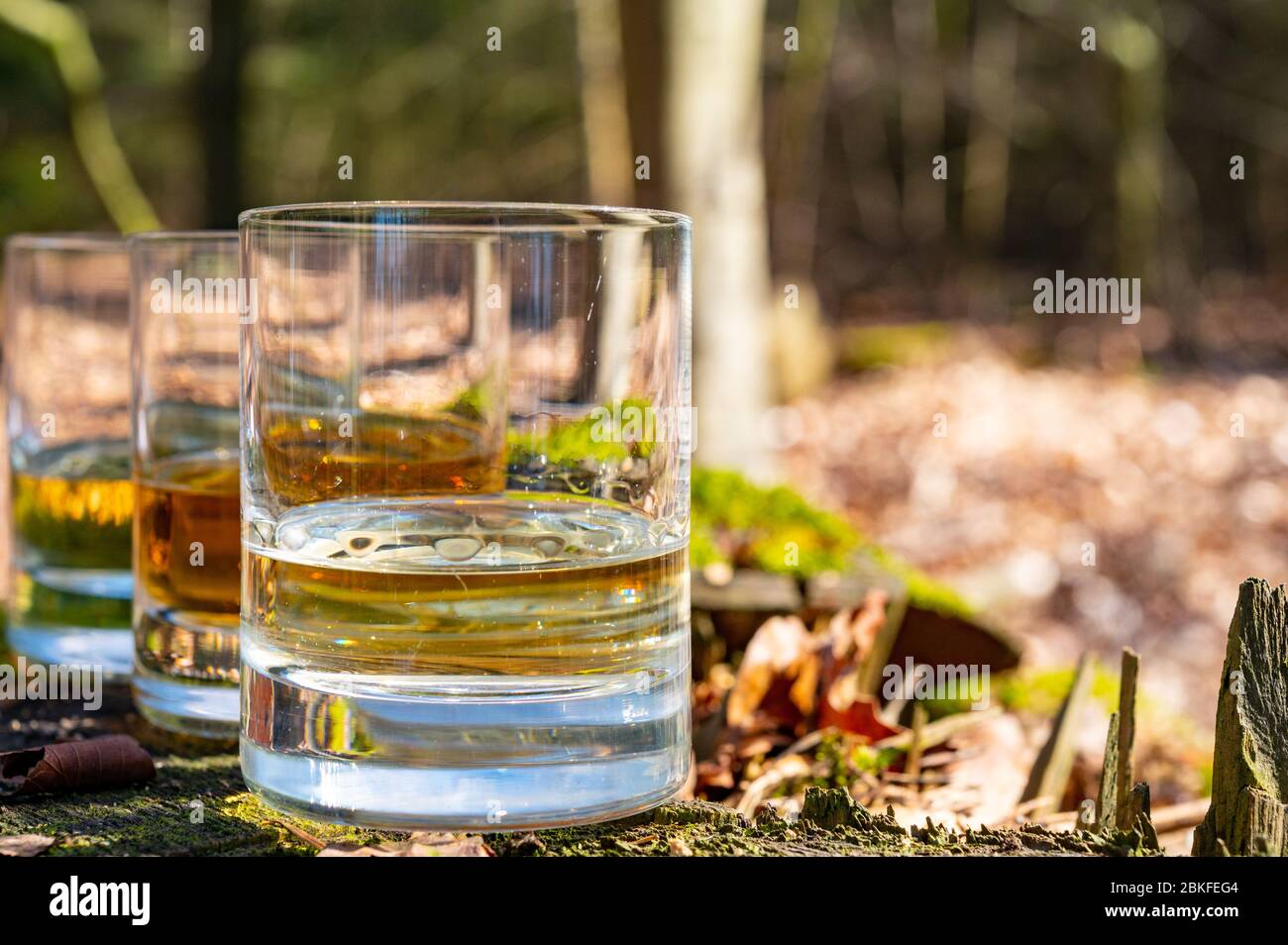 Tasting of scotch single malt whisky from Islay island, most intensely ...