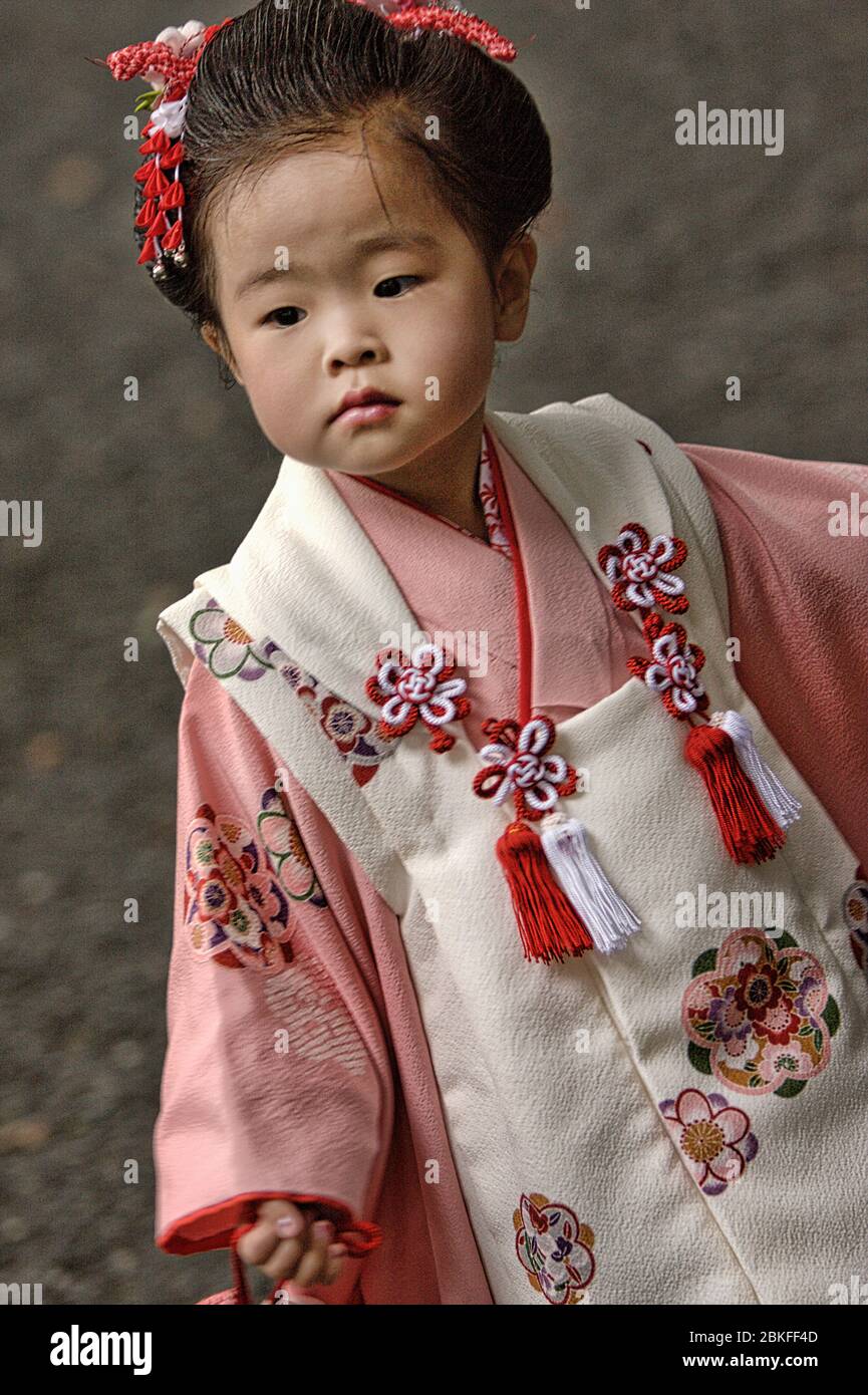 Traditional clothes, children Tokyo, Japan Stock Photo - Alamy