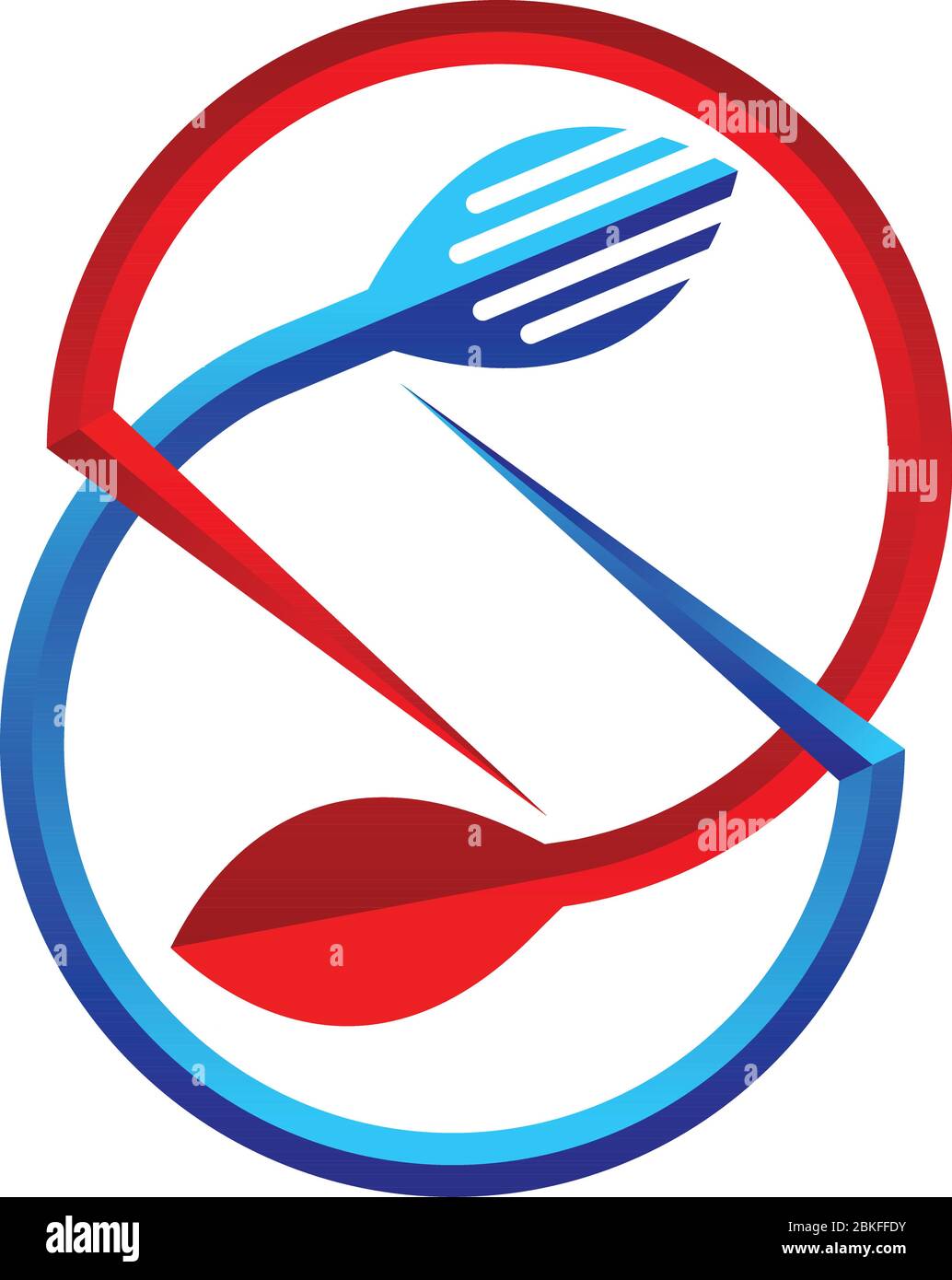 Illustration art of a food logo with isolated background Stock Vector ...