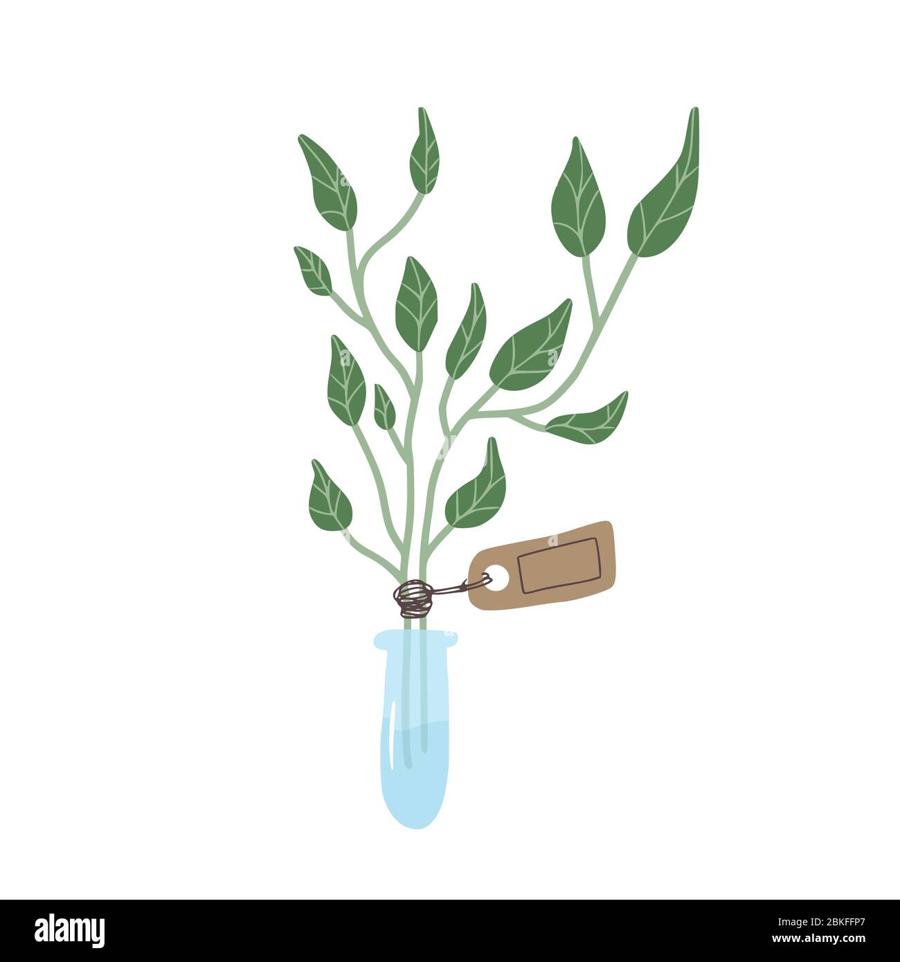 Plant sapling emblem. Share indoor plants event. Vector flat ...