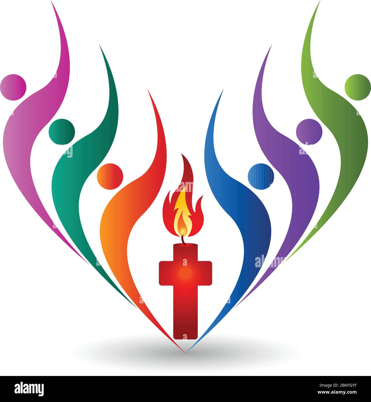 Illustration art of a religion logo with background Stock Vector Image ...