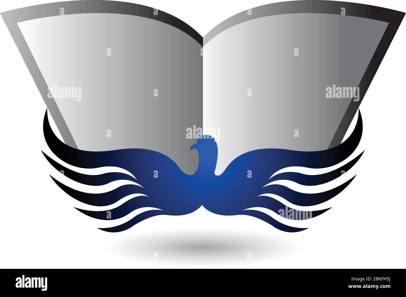 Illustration of a bird education logo with an isolated background Stock ...