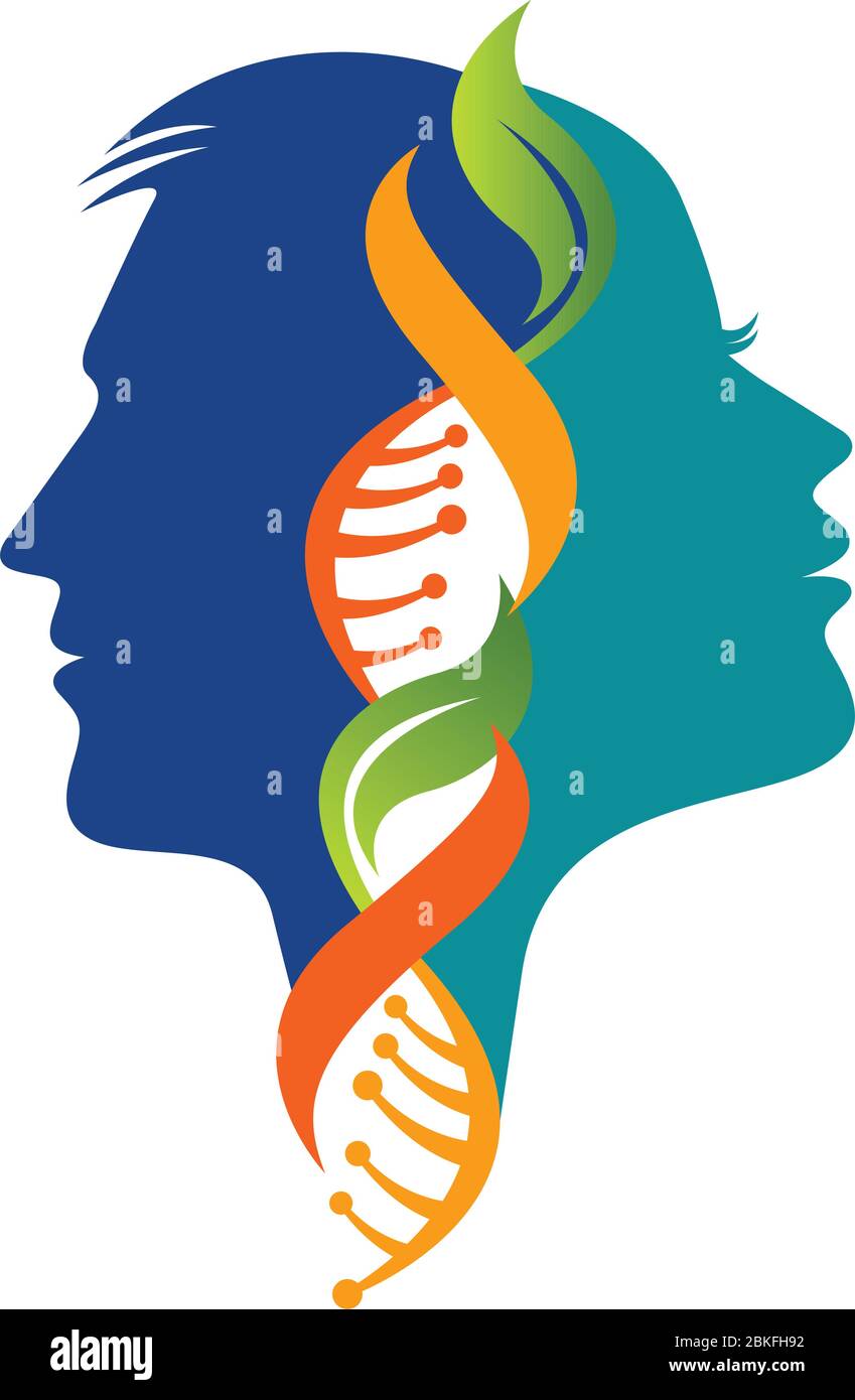 Male and female DNA logo Stock Vector Image & Art - Alamy