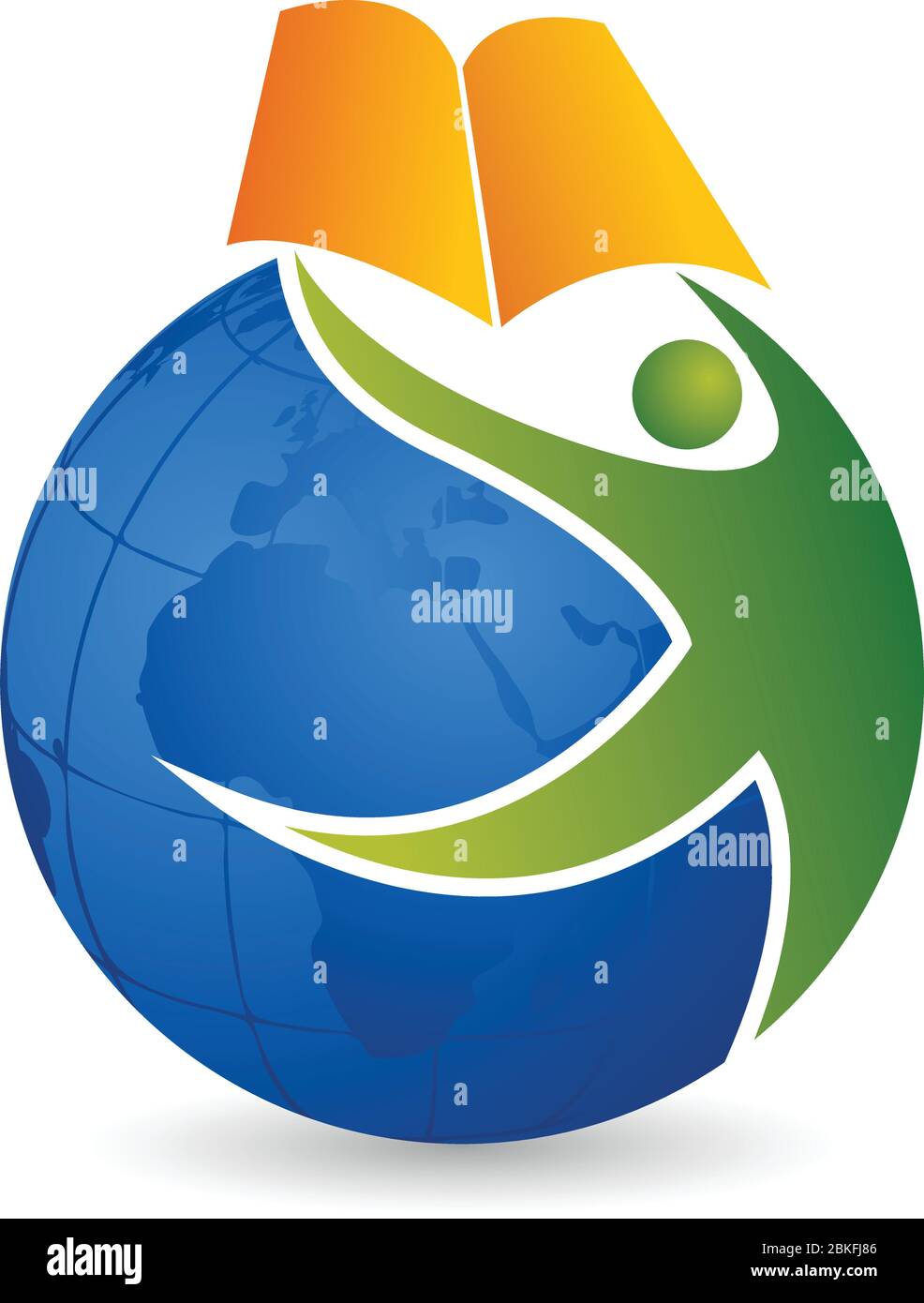 Illustration art of a education logo with isolated background Stock ...