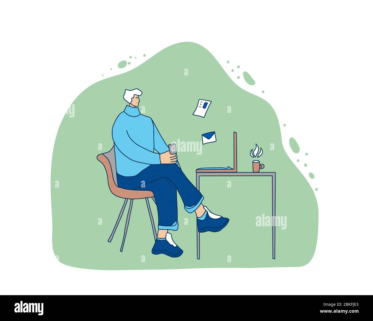 Active middle age man Stock Vector Images - Alamy