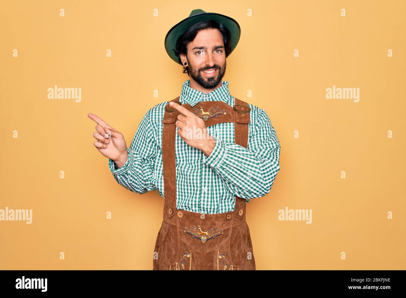 Young handsome man wearing tratidional german octoberfest custome for ...