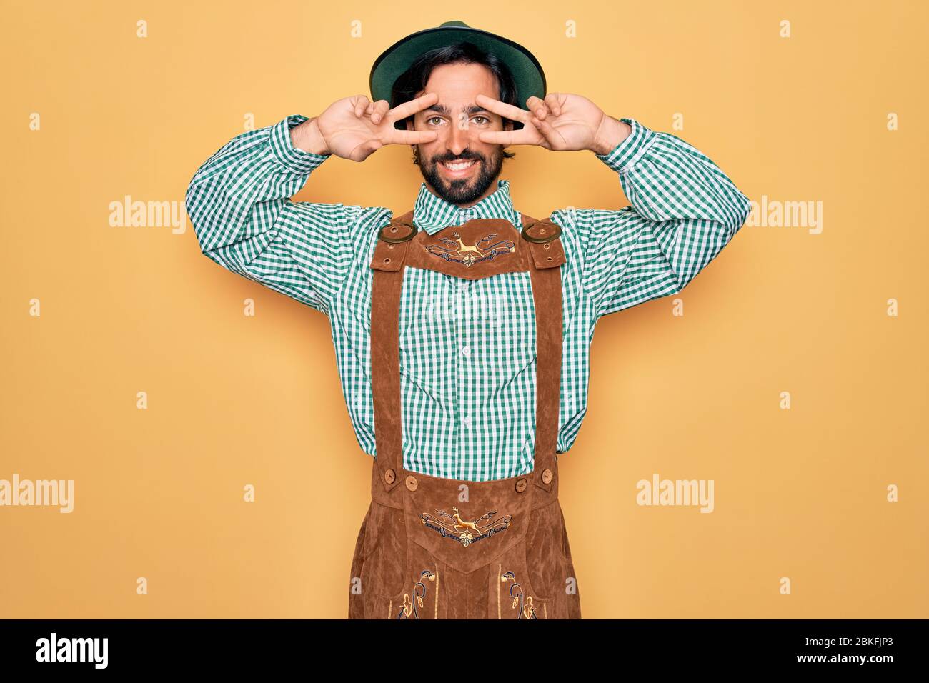 Young handsome man wearing tratidional german octoberfest custome for ...