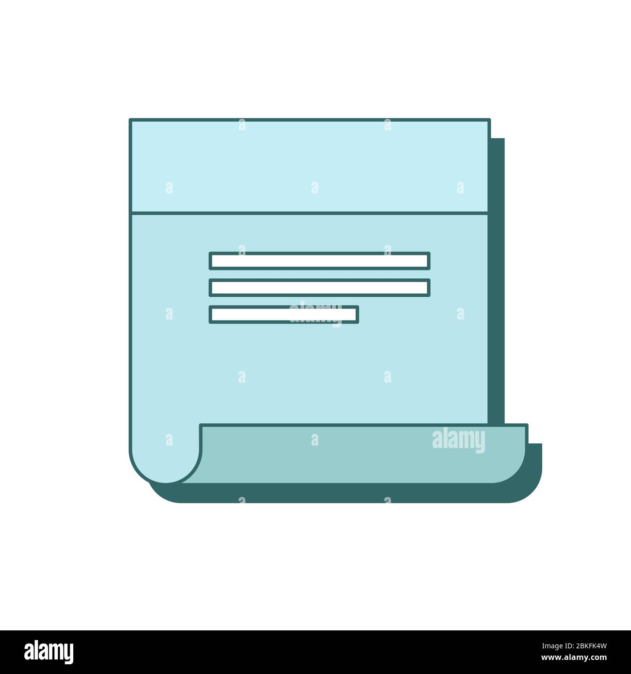 Sticky note vector icon in a flat style Stock Vector Image & Art - Alamy