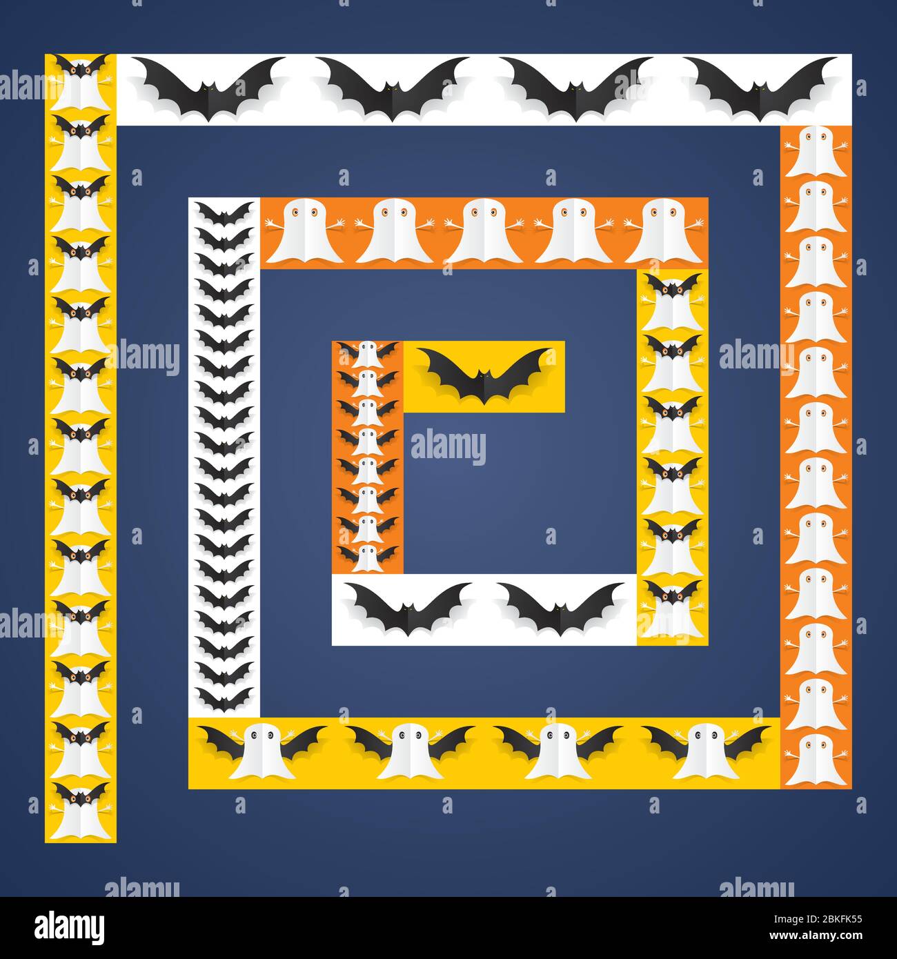 Happy Halloween card on background vector illustration Stock Vector ...