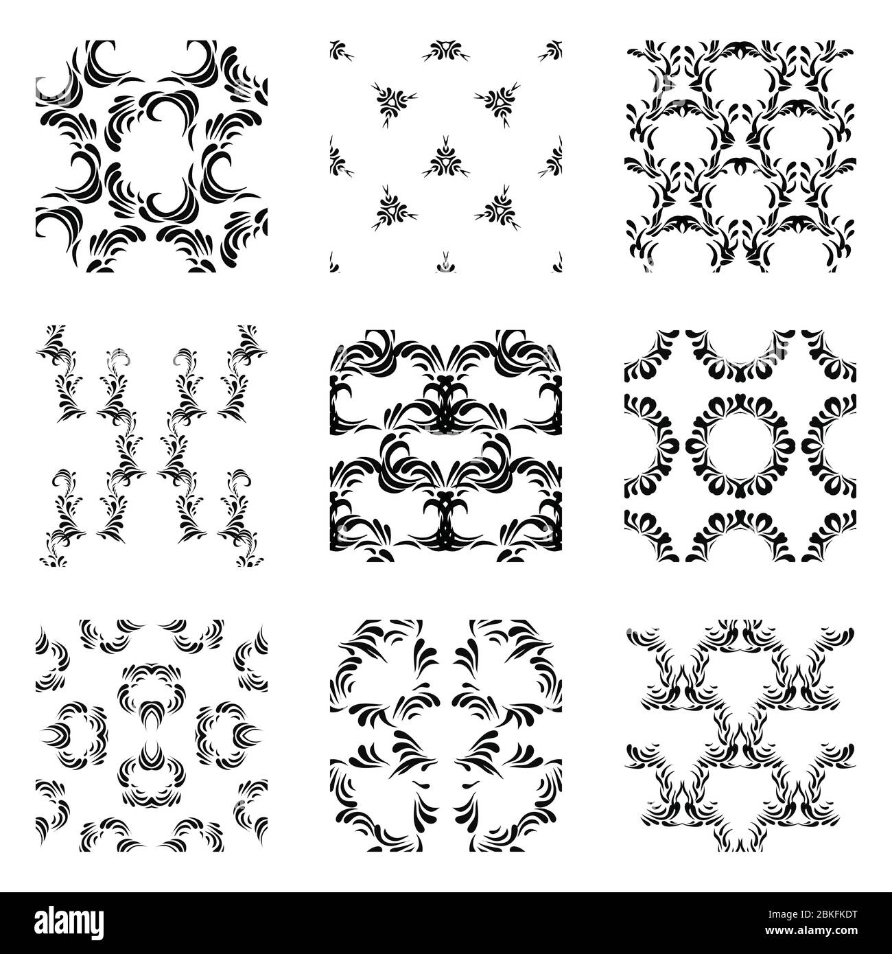 Universal different seamless patterns. Retro fashion style patterns ...