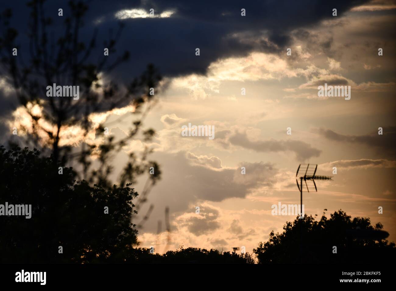 Beautiful sky at Dusk Stock Photo - Alamy