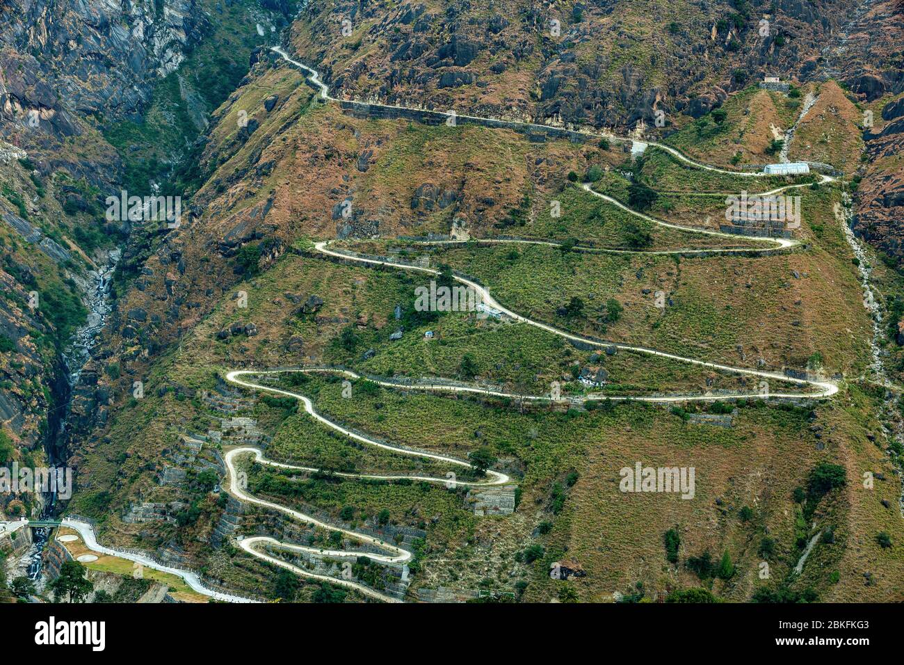 Joshimath road, Uttarakhand, Indian Himalaya, India Stock Photo - Alamy