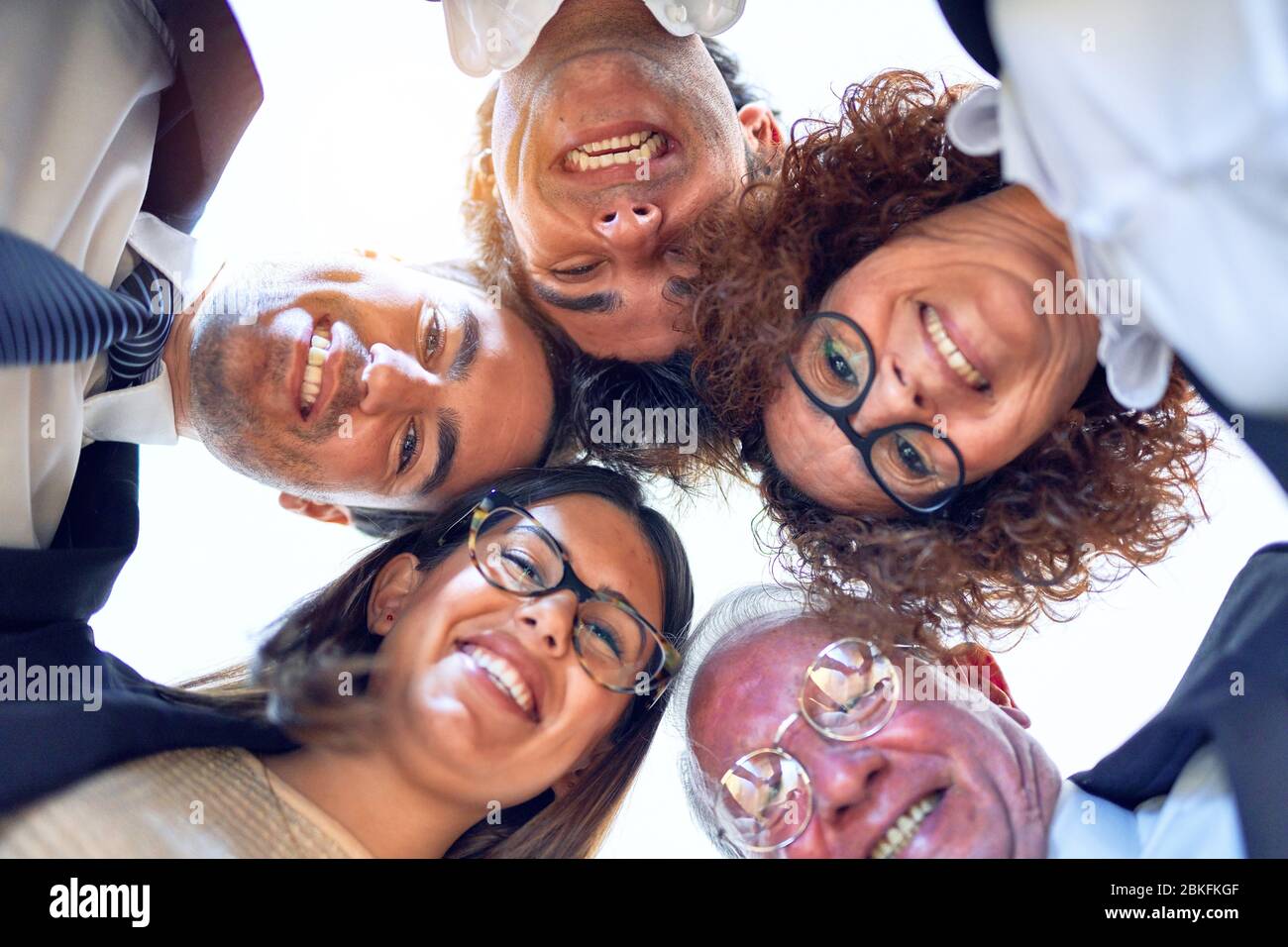 Group of business workers smiling happy and confident. Standing with ...