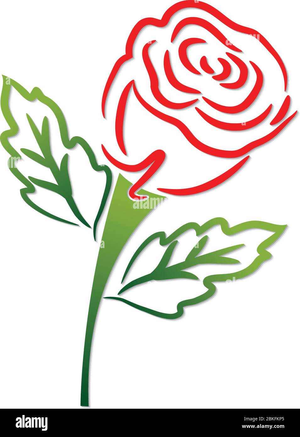 Illustration art of a rose shape with isolated background Stock Vector ...