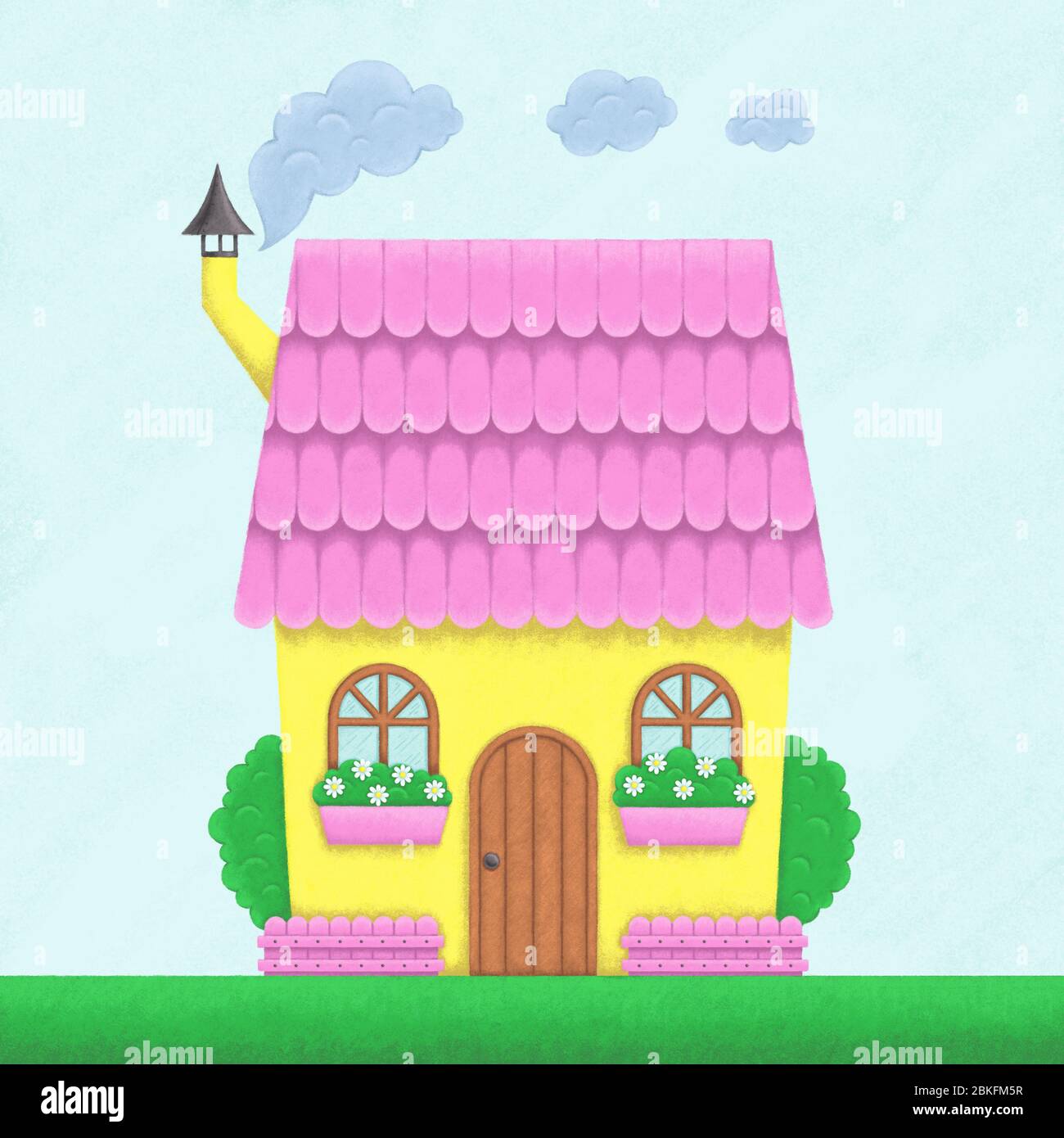 House funny kids drawing hi-res stock photography and images - Alamy