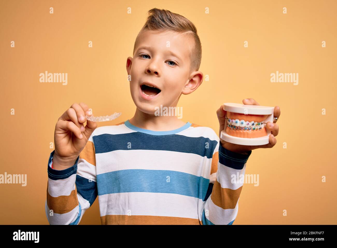 Retainer dentist child hi-res stock photography and images - Alamy