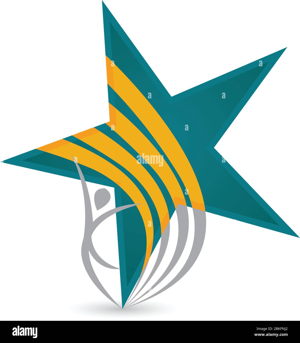 Illustration art of a active star logo with background Stock Vector ...