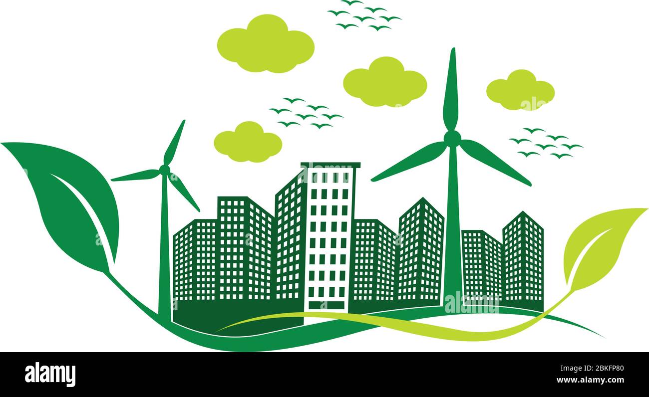 Eco building logo Stock Vector Image & Art - Alamy