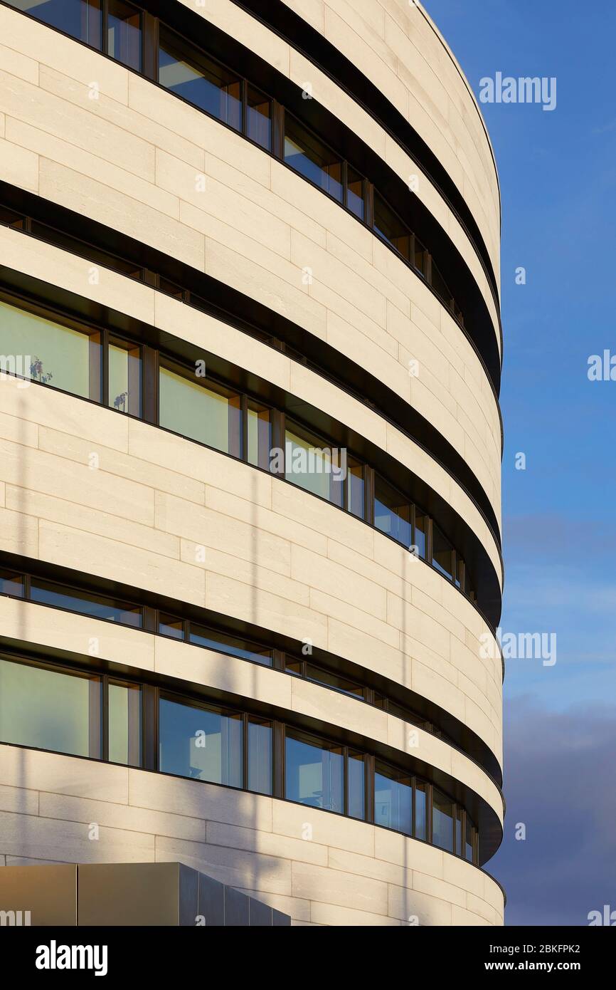 Curved stone cladding exterior facade hi-res stock photography and ...